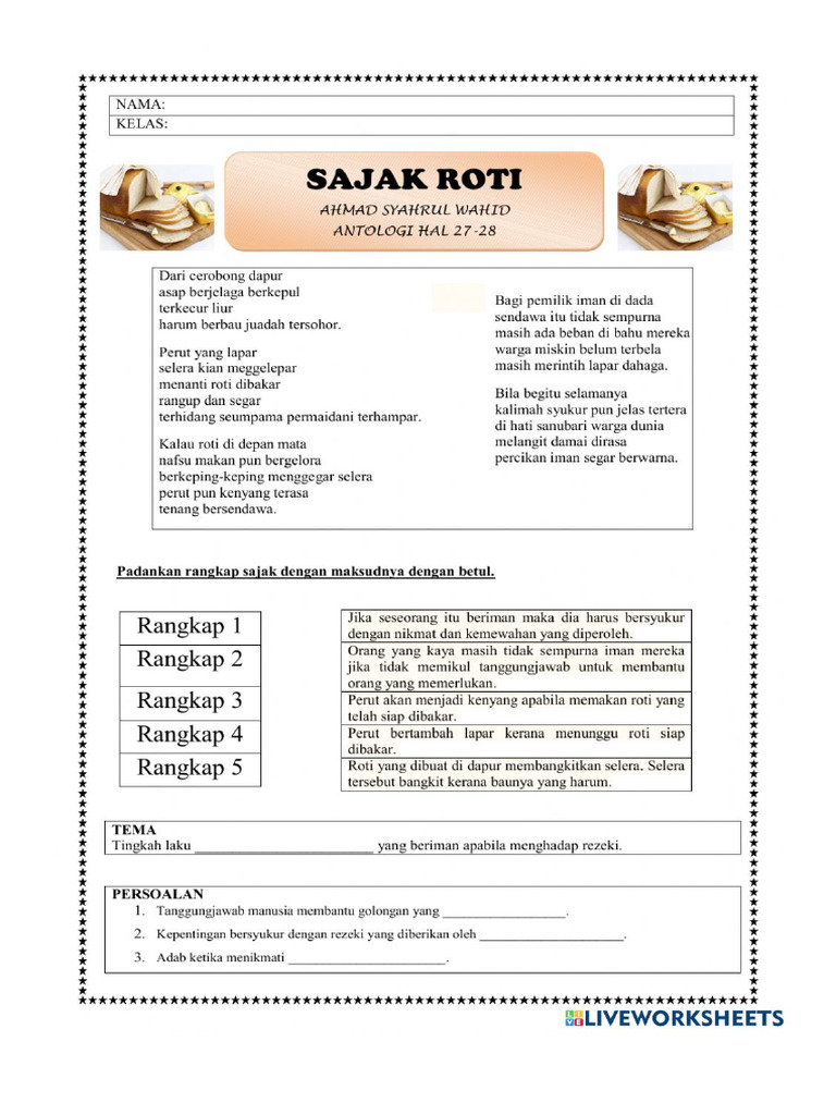 Sajak Roti | PDF
