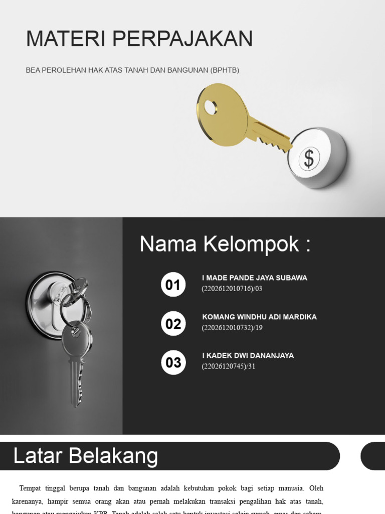 Presentasi BPHTB | PDF | Pengelolaan Keuangan & Uang