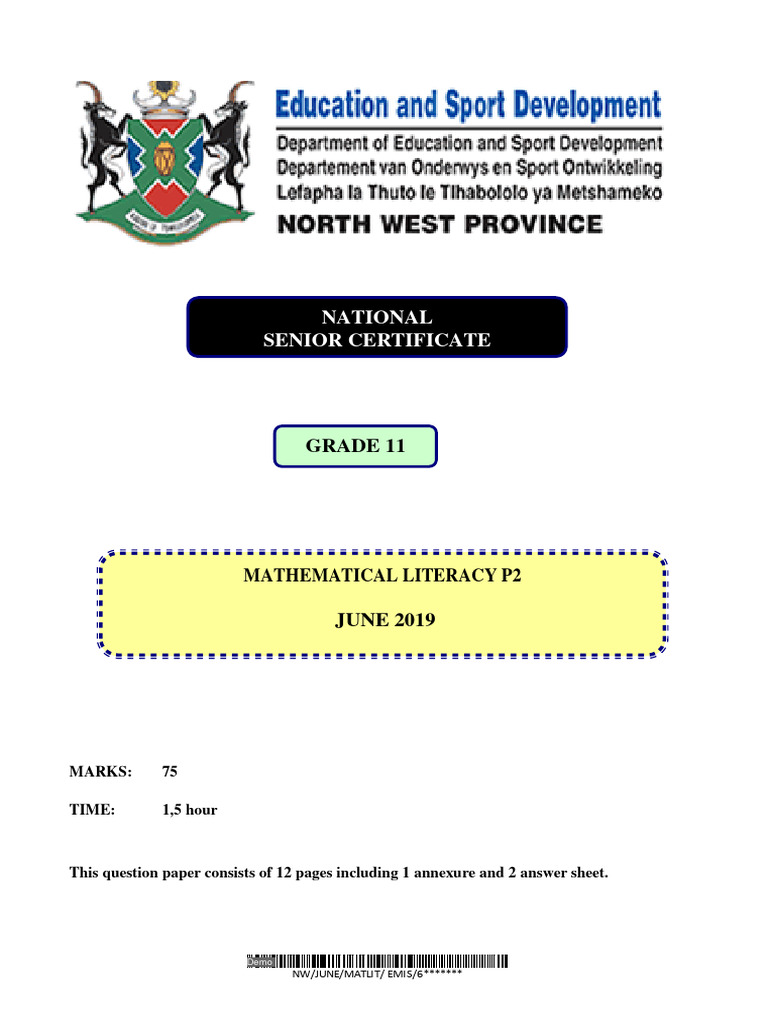 Mathematical-Literacy-GR-11-Paper-2-_ | PDF