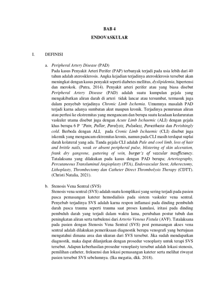 Penanganan Penyakit Vaskular Endovaskular | PDF