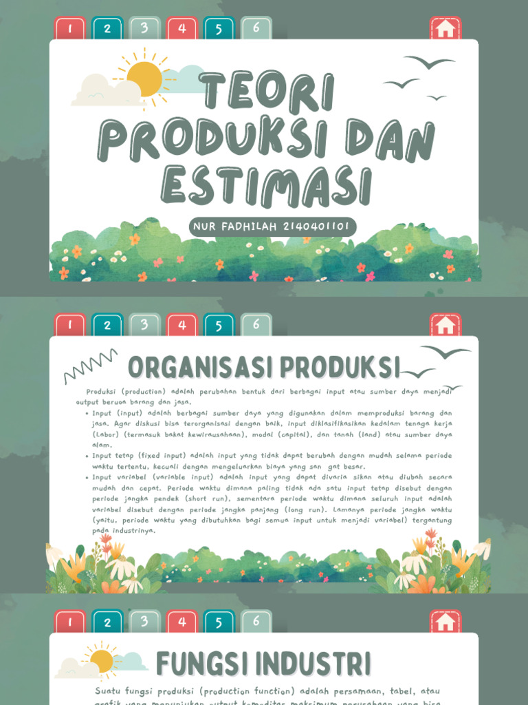 Teori Produksi Dan Estimasi | PDF