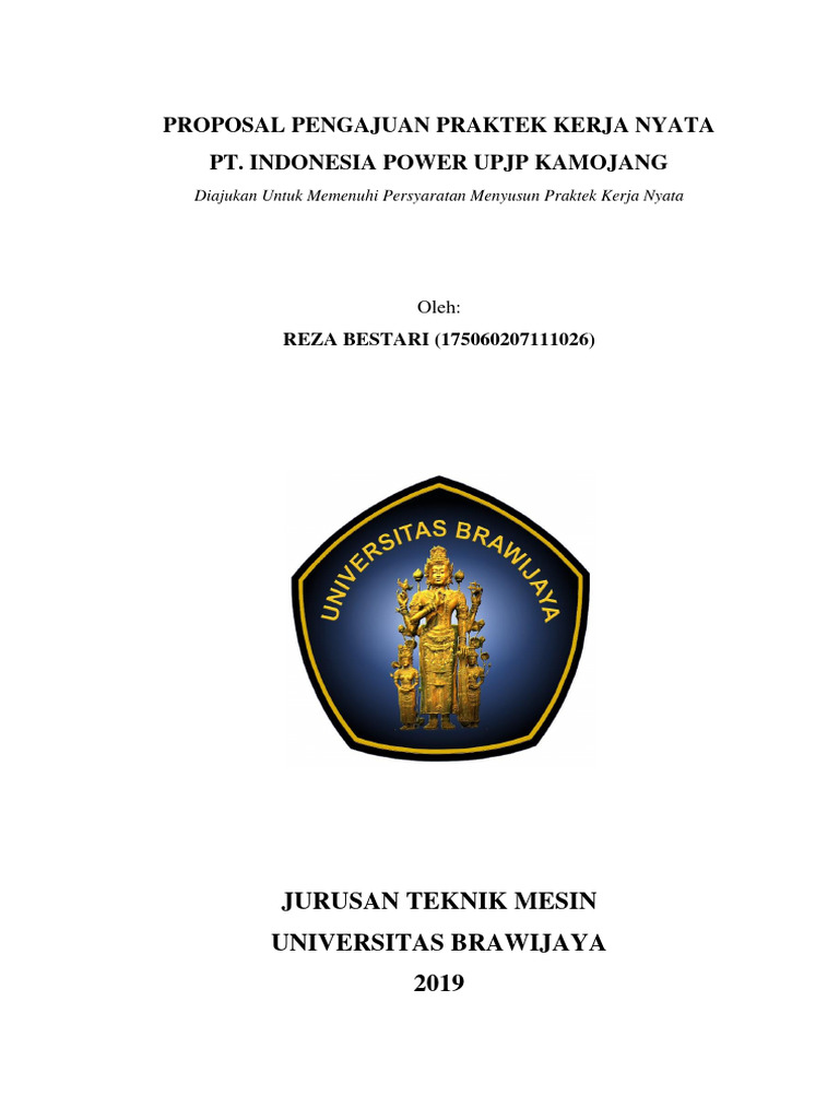 Proposal Pengajuan PT. Indonesia Power UPJP Kamojang | PDF | Bisnis
