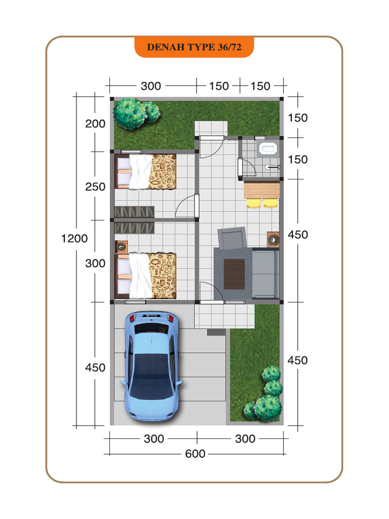 Denah Type 36 - 72 | PDF