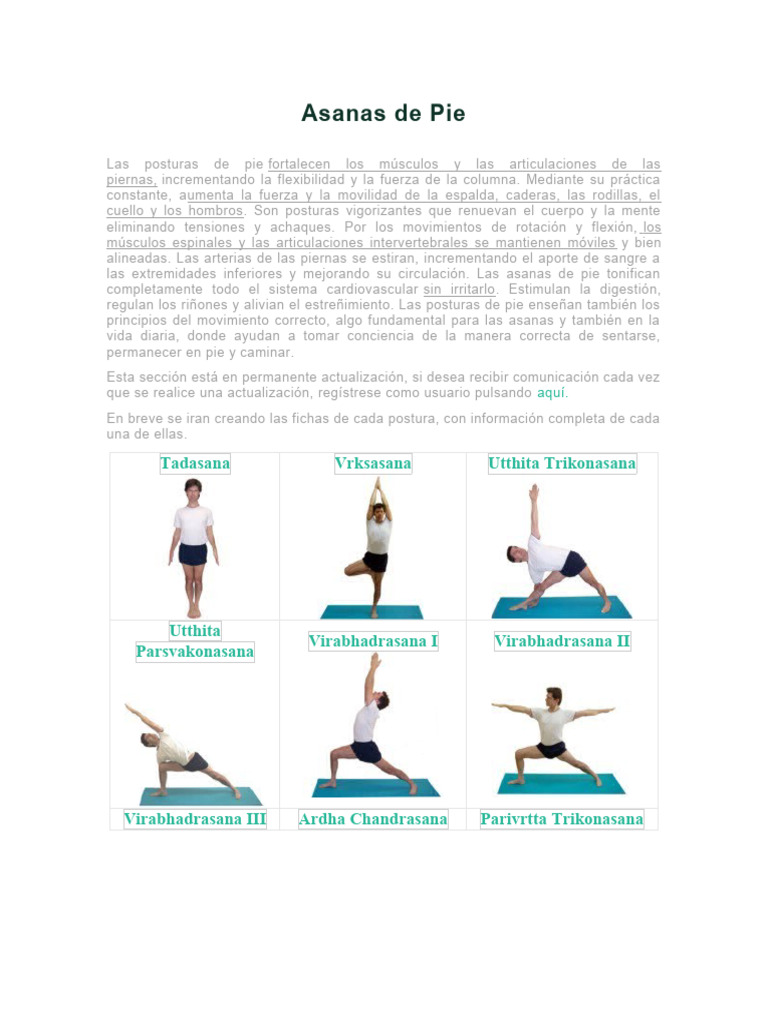 Libro Asanas Yoga | PDF | La columna vertebral | Pie