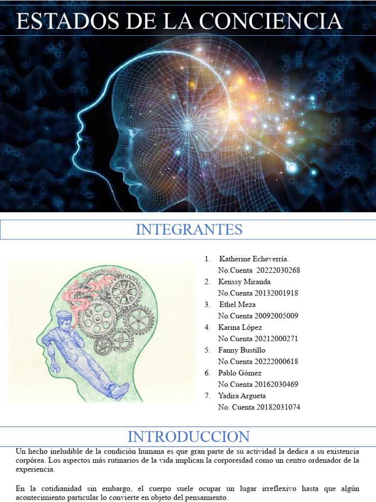 Estados de La Conciencia Psicológia | Descargar gratis PDF | Sueño | Dormir