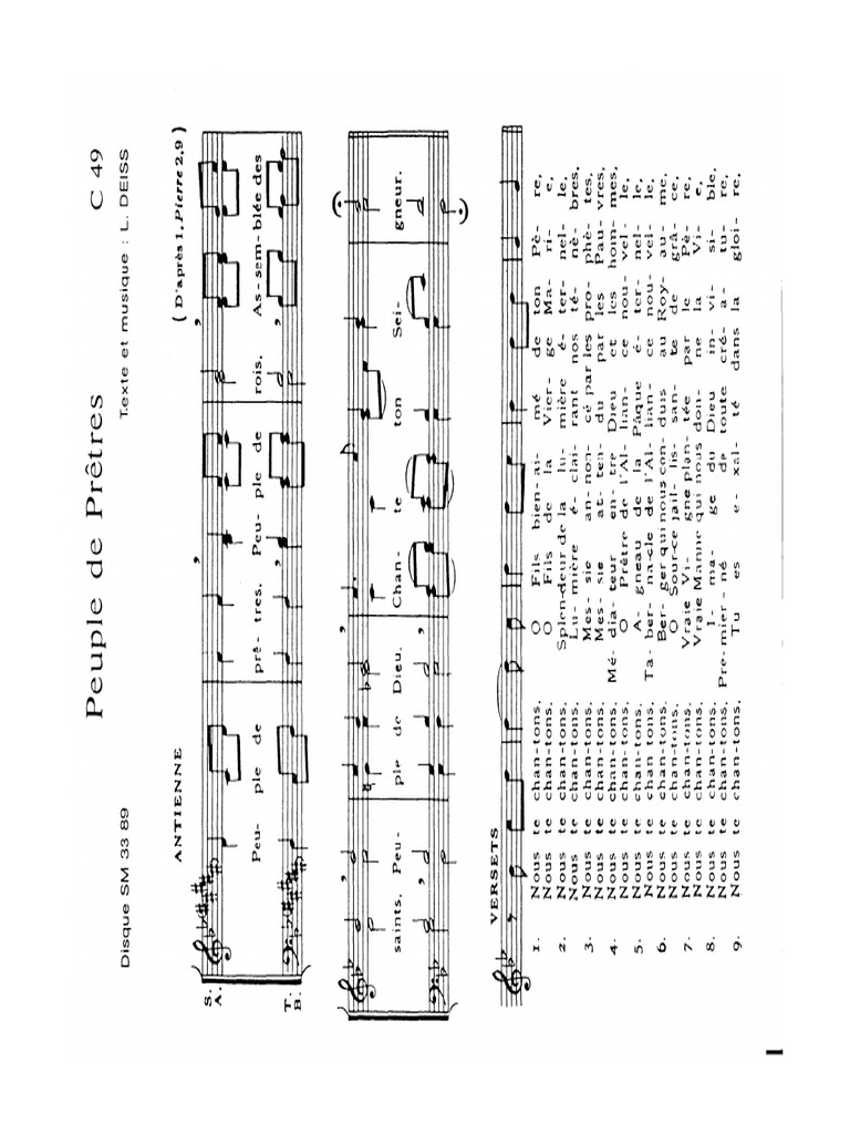 Peuple de Prêtre Et Orgue | PDF