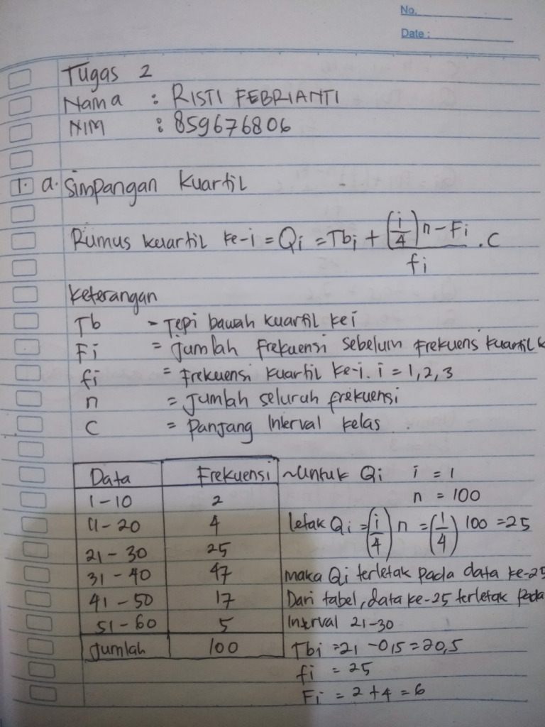 Tugas Tutorial 2 Statistika Pendidikan | PDF