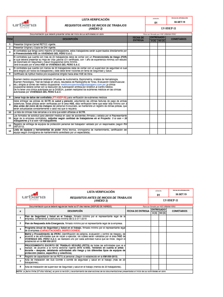 Requerimiento SSG Contratistas | PDF | Póliza de seguros