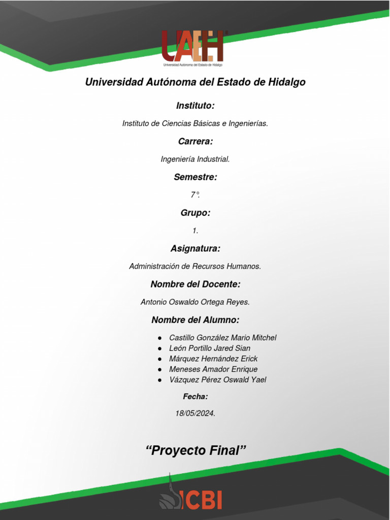 Proyecto Final - RH | PDF | Gestión de recursos humanos | Evaluación