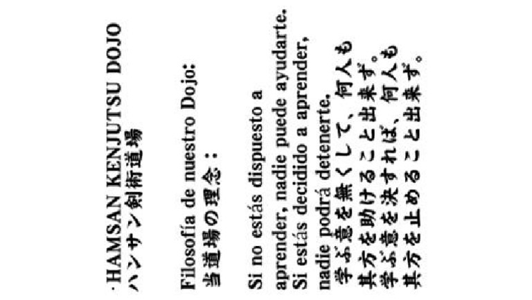 Hamsan Kenjutsu Dojo Corregido PDF | PDF