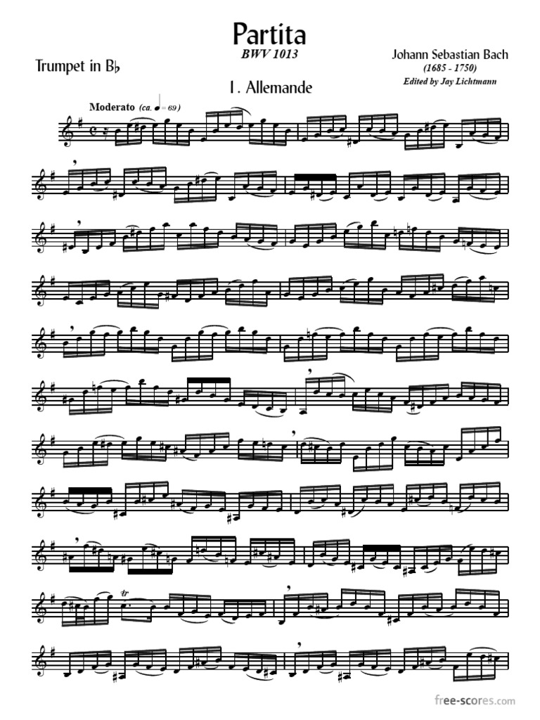 Bach, Johann Sebastian - Partita | PDF