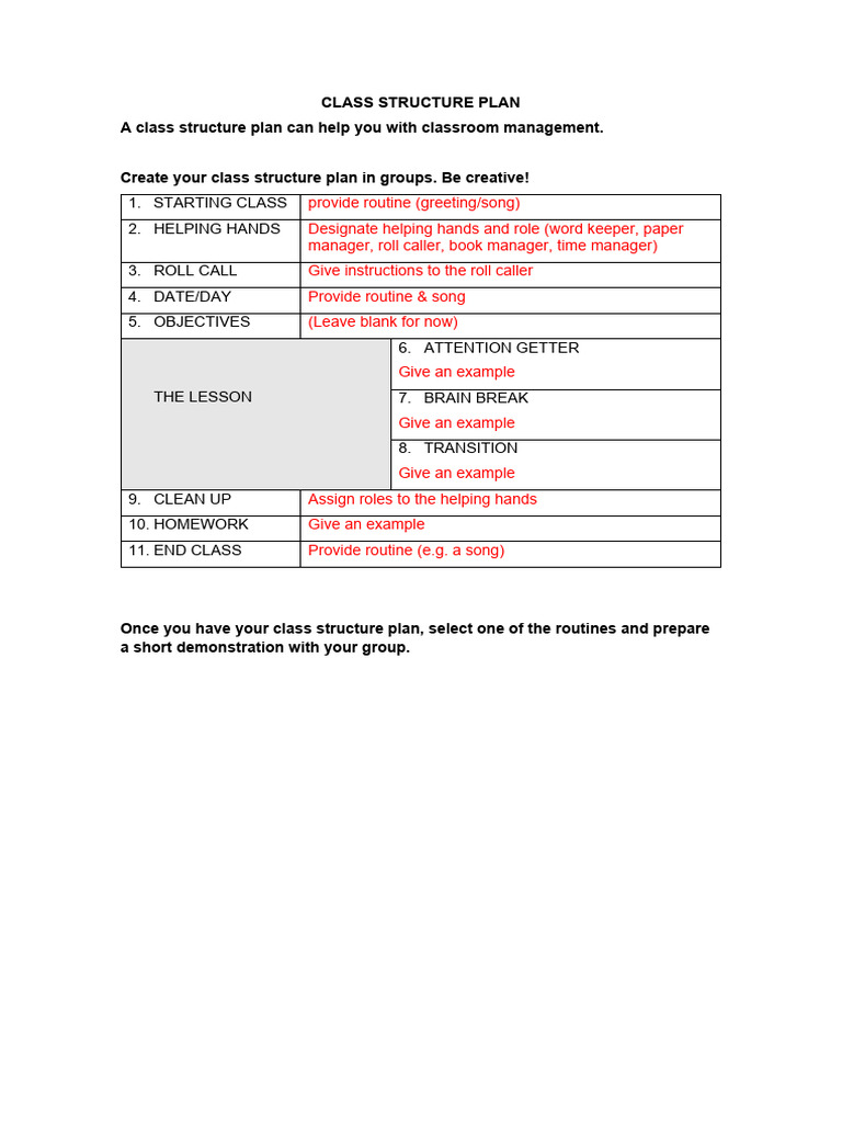 Classroom Management Plan Guide | PDF | Career & Growth