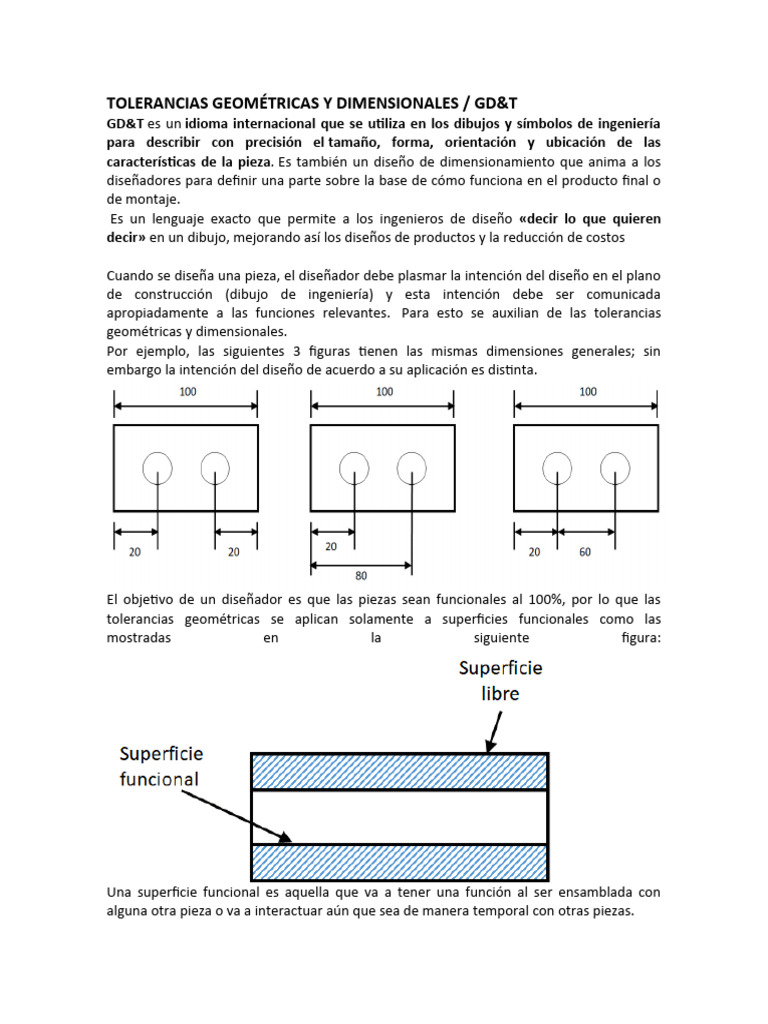 TOLERANCIAS GEOMÉTRICAS Y DIMENSIONALES Isma | PDF | Tolerancia de ingeniería | Geometría