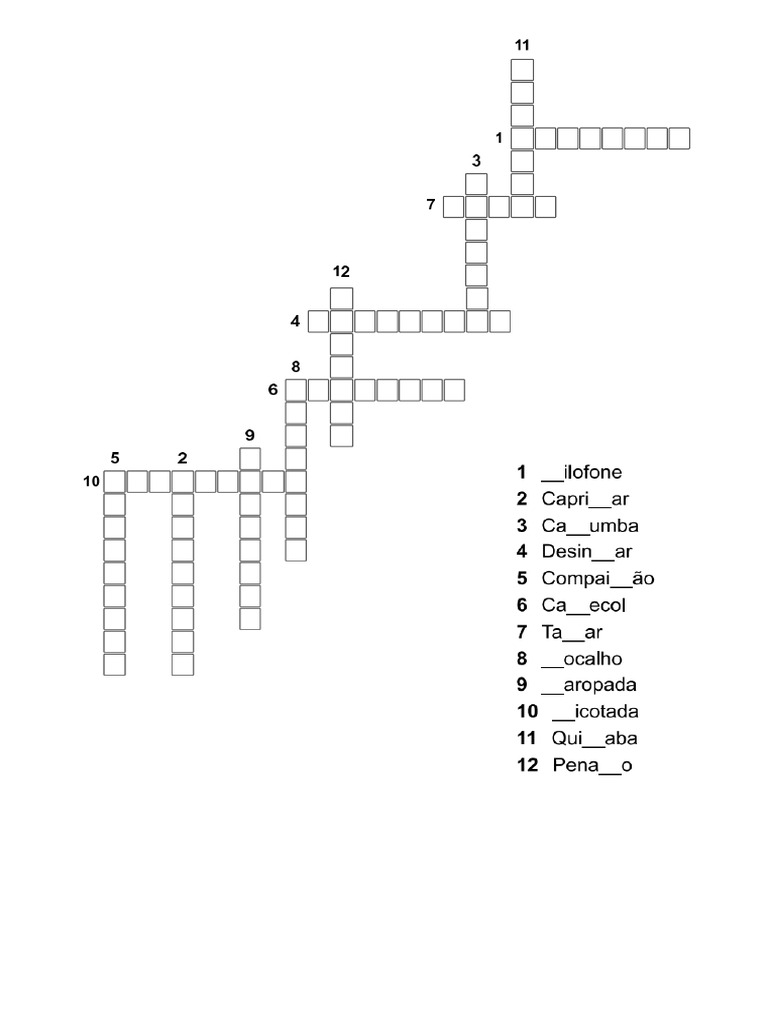 Cruzadinha X Ou CH | PDF