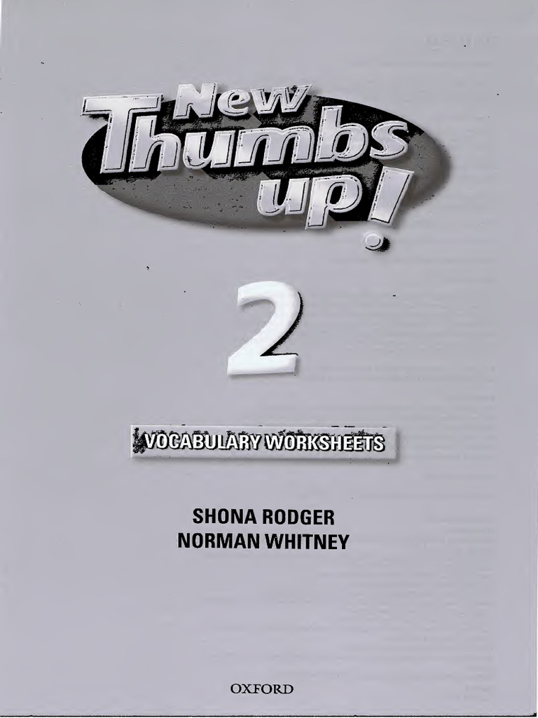 New Thumbs Up2 Vocabulary Worksheets | PDF