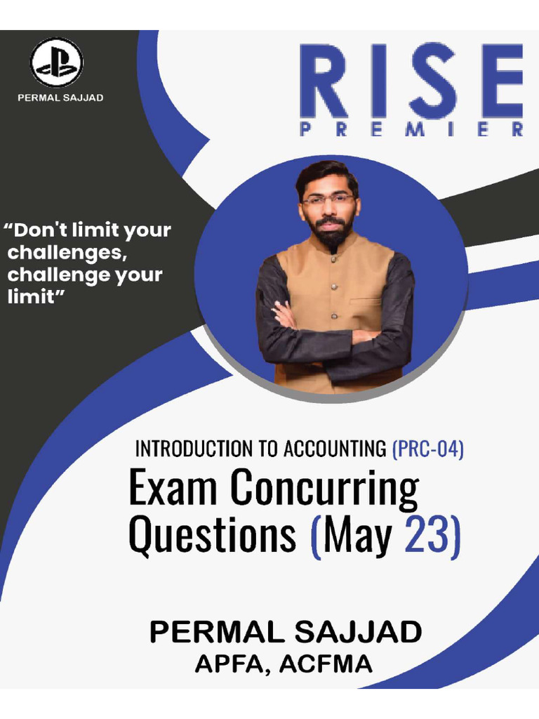 ITA Questions May 23 by Permal Sajjad | PDF