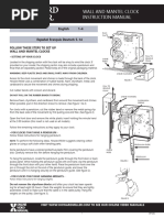 Clock Owners Manuals | PDF | Clock | Horology