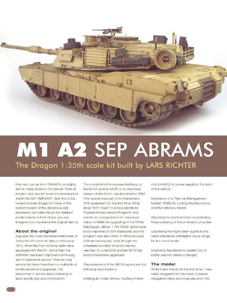 AFV43-M1 A2 SEP Abrams | PDF