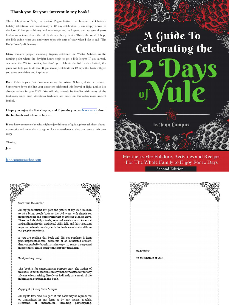 A Guide To Celebrating The 12 Days of Yule | PDF | Germanic Paganism