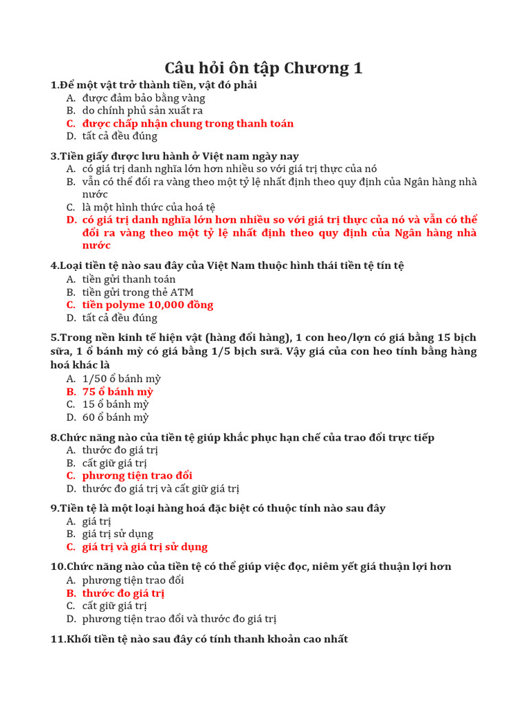 TRẮC NGHIỆM TCTT | PDF