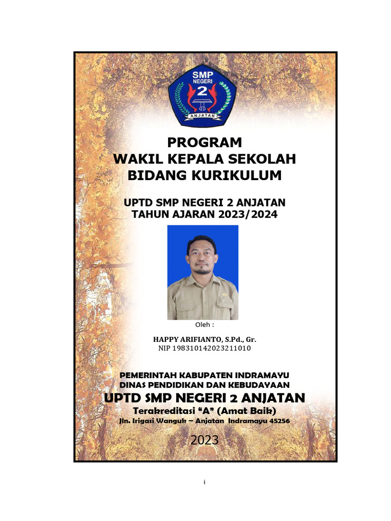 Program Kerja Kurikulum Tahun Ajaran 2023-2024 | PDF | Karier & Perkembangan