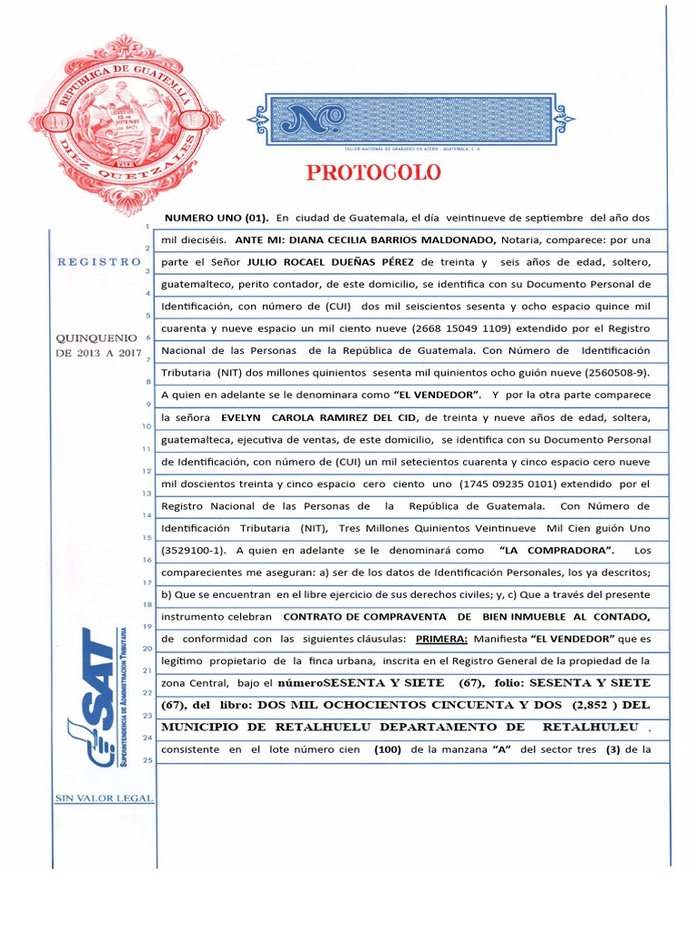 526824502-Formato-de-Hoja-Protocolo-Con-Margenes 3 | PDF | Pagos | Donación