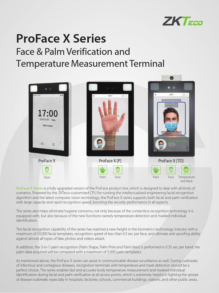 Profacex-Series Datasheet | PDF | Sensor | Computing