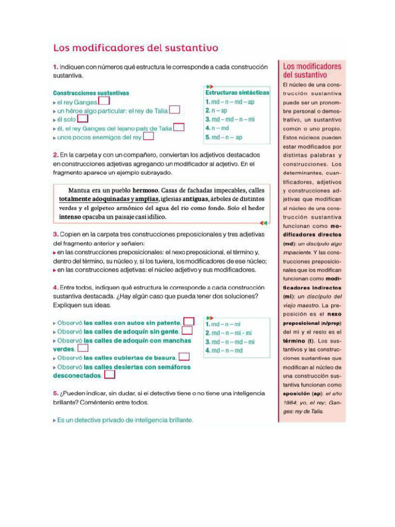 Gramática 3 (Sintaxis | PDF