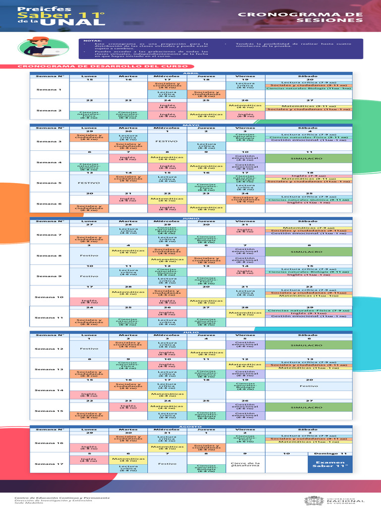 Cronograma 2024 | PDF