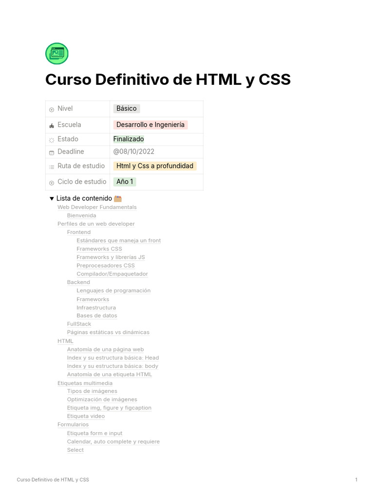 Curso Básico de HTML y CSS | PDF | HTML | Script Java