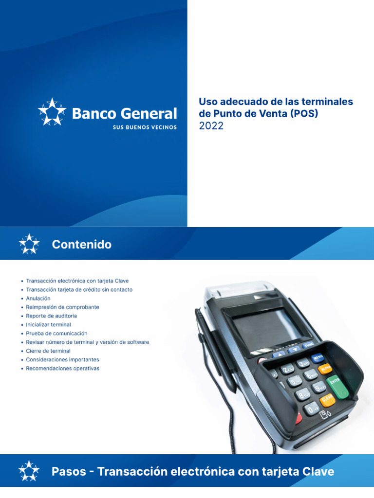 NuevoManualPOS-Uso de Terminales 2 (1) (1) | PDF | Terminal de ...