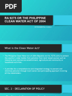 Ra 9275 - Philippine Clean Water Act | PDF | Water Pollution | Water ...