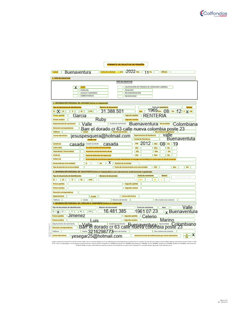 Formato Unico de Solicitud RURY | PDF | Pensión | Instituciones sociales Formato Unico de Solicitud RURY | PDF | Pensión | Instituciones sociales