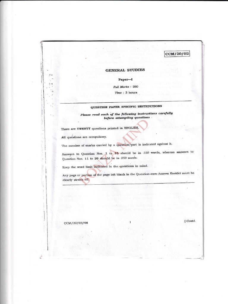 Paper-I Watermark Compressed | PDF