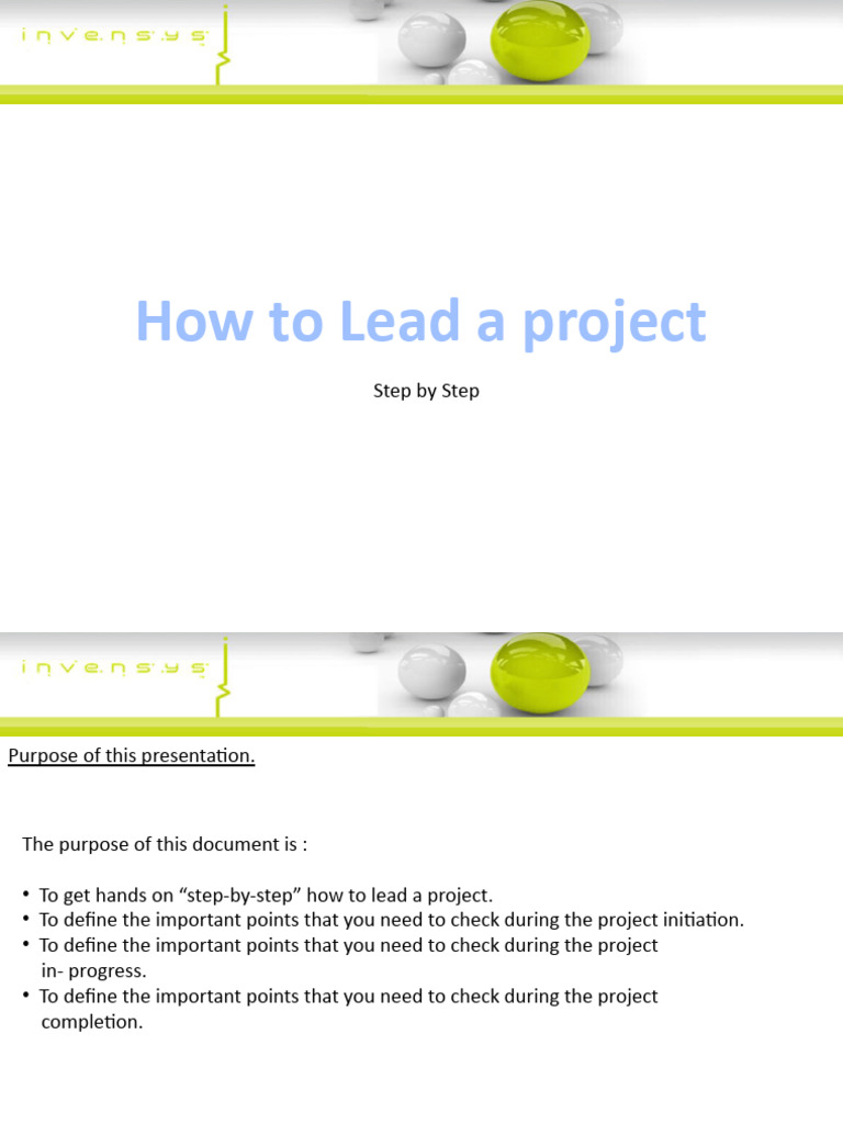 Step-by-Step Project Leadership Guide | PDF | Computing | Information ...