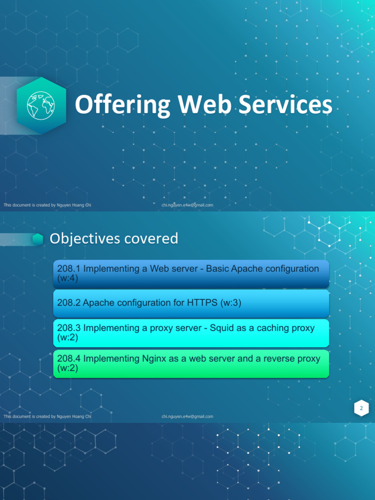Lesson 9 - Offering Web Services | PDF | Networking | Internet & Web