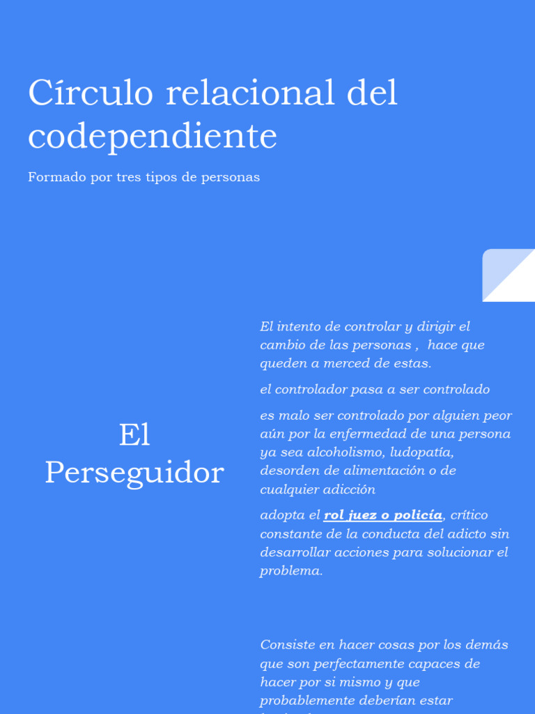 I Clase I.2 Circulo Relacional Del Codependiente | Descargar gratis PDF ...