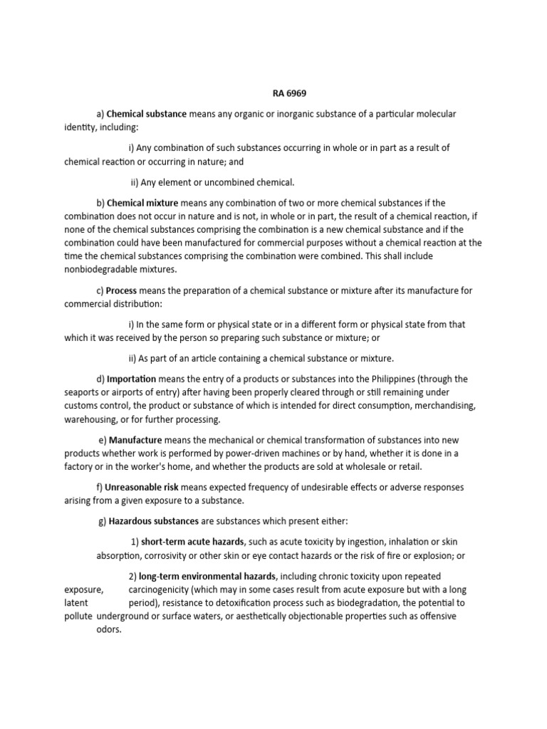 RA-6969 | PDF | Chemical Substances | Waste
