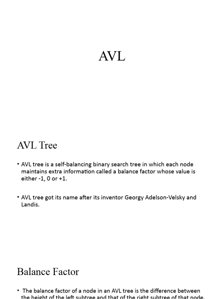 Lecture No 16 - AVL Tree | PDF | Algorithms And Data Structures Lecture No 16 - AVL Tree | PDF | Algorithms And Data Structures