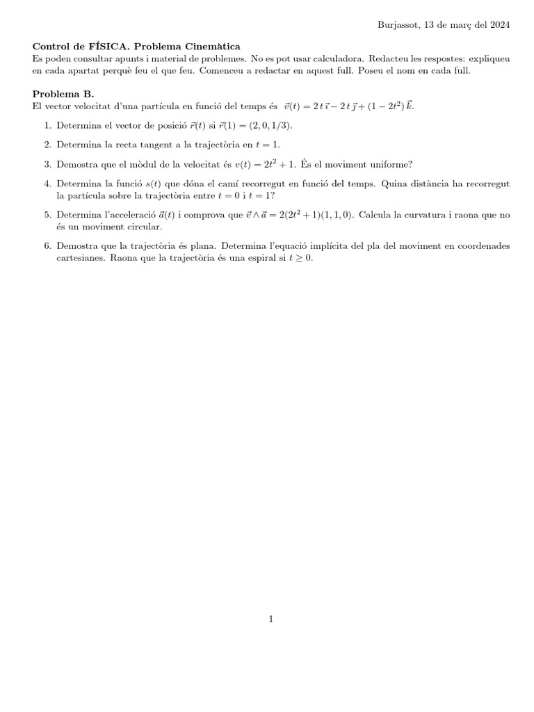 Problema 1B (Resolt) | PDF