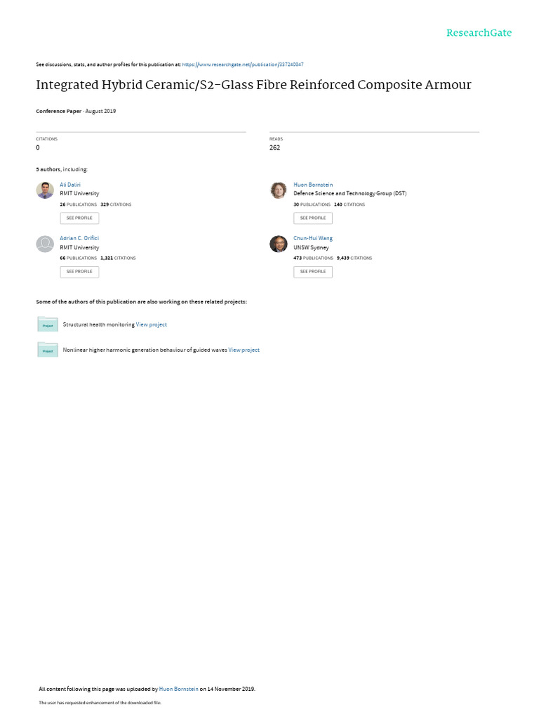 Interleaves Ceramic FRP | PDF | Composite Material | Fibre Reinforced ...
