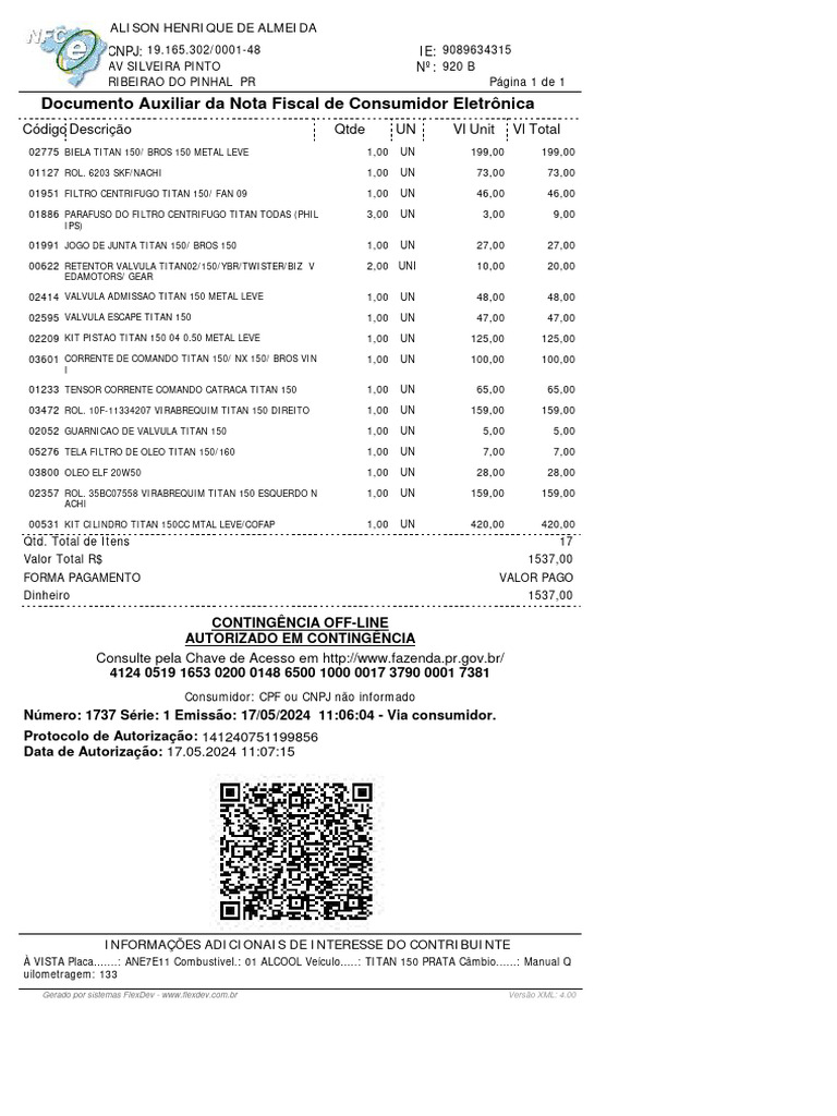 Relatório Titan Prata Gabriel | PDF