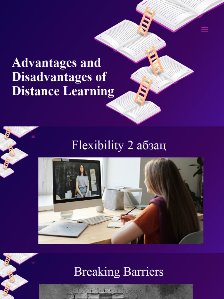 Pros and Cons of Distance Learning | PDF