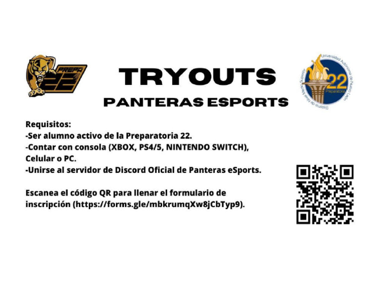 Tryouts 2024 Esports | PDF