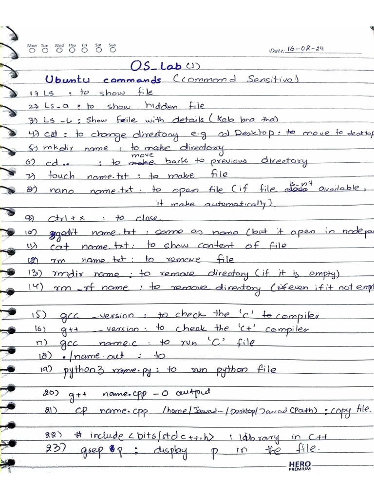 OS (Lab) Mid Sysllabus | PDF