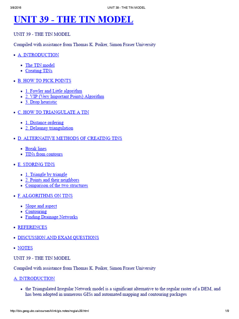 Unit 39 - The Tin Model | PDF