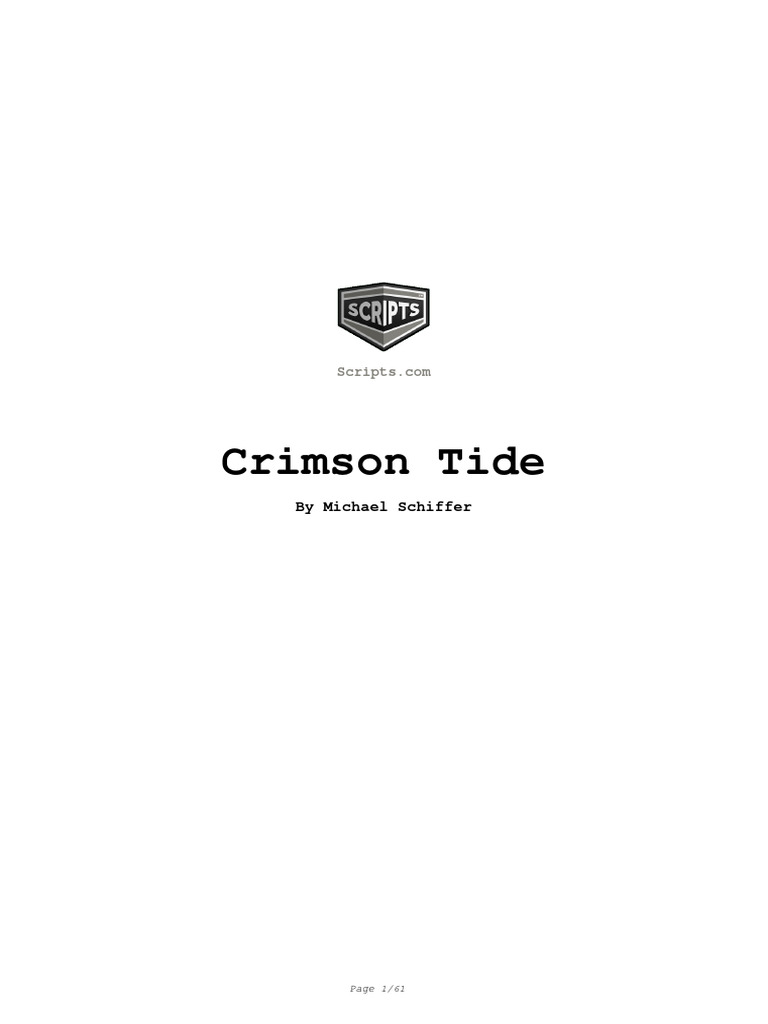 Crimson Tide | PDF | Scotty (Star Trek) | Starship Enterprise