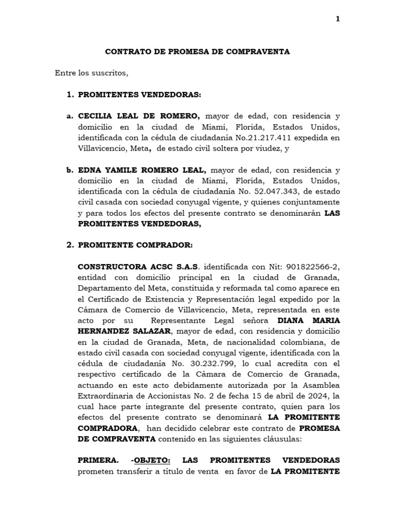Contrato Venta Finca Granada Olc Rev 6 | PDF | Hipotecas | Derecho y ...