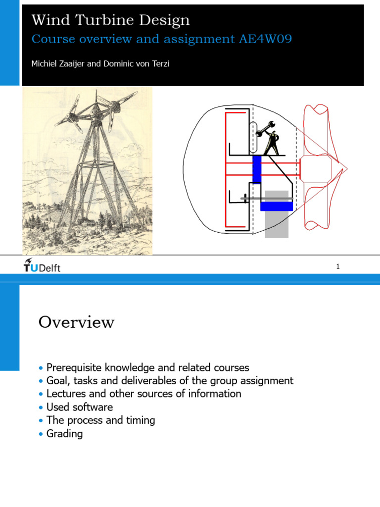 Course Overview and Assignment | PDF | Turbine | Wind Turbine