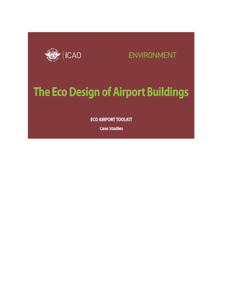 Eco-Design Case Studies for Airports | PDF | Efficient Energy Use ...